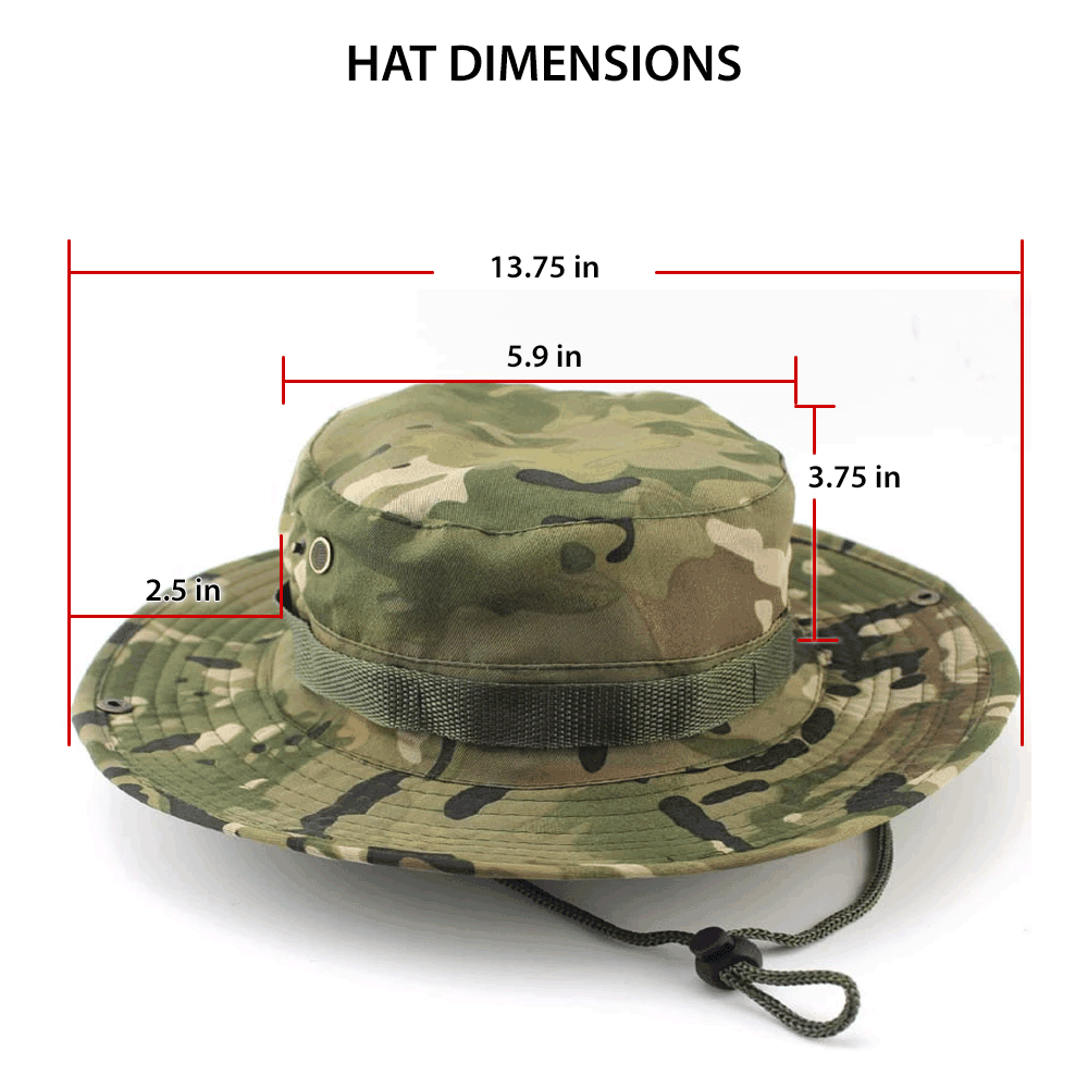 Military Army Boonie Hat with Wide Brim | Lazy XD Brand LLC